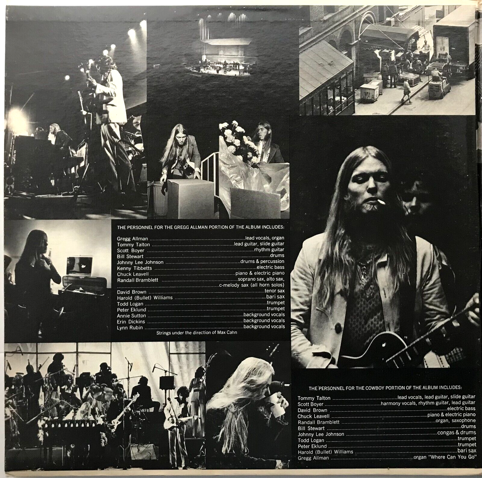 GREGG ALLMAN "The Gregg Allman Tour" 2LP Original 1974 Capricorn 2C ...
