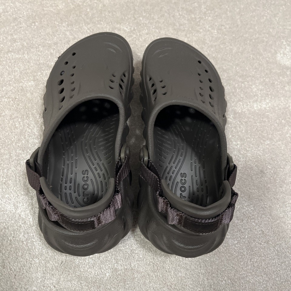 Unisex Clogs Crocs Echo Clog W6/M4 Chocolate Brown-used | eBay