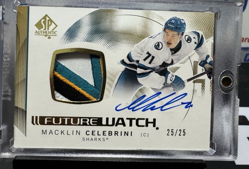 2024-25 UPPER DECK SP AUTHENTIC MACKLIN CELEBRINI FUTURE WATCH PATCH ...