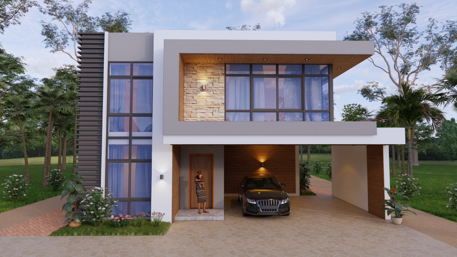 30x49 Feet House Plans 3d 9x15 Meter 5 Bed 4 Bath PDF Plan & A4 Hard ...
