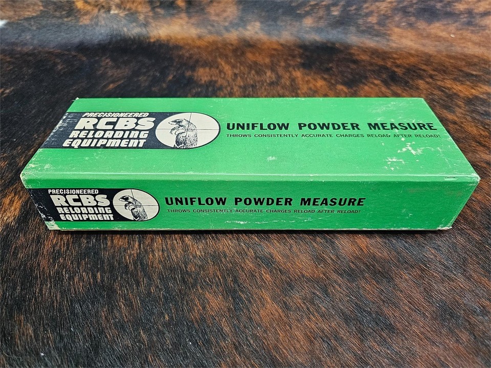 RCBS Uniflow Reloading Powder Measure in Box Large Measuring Cylinder ...
