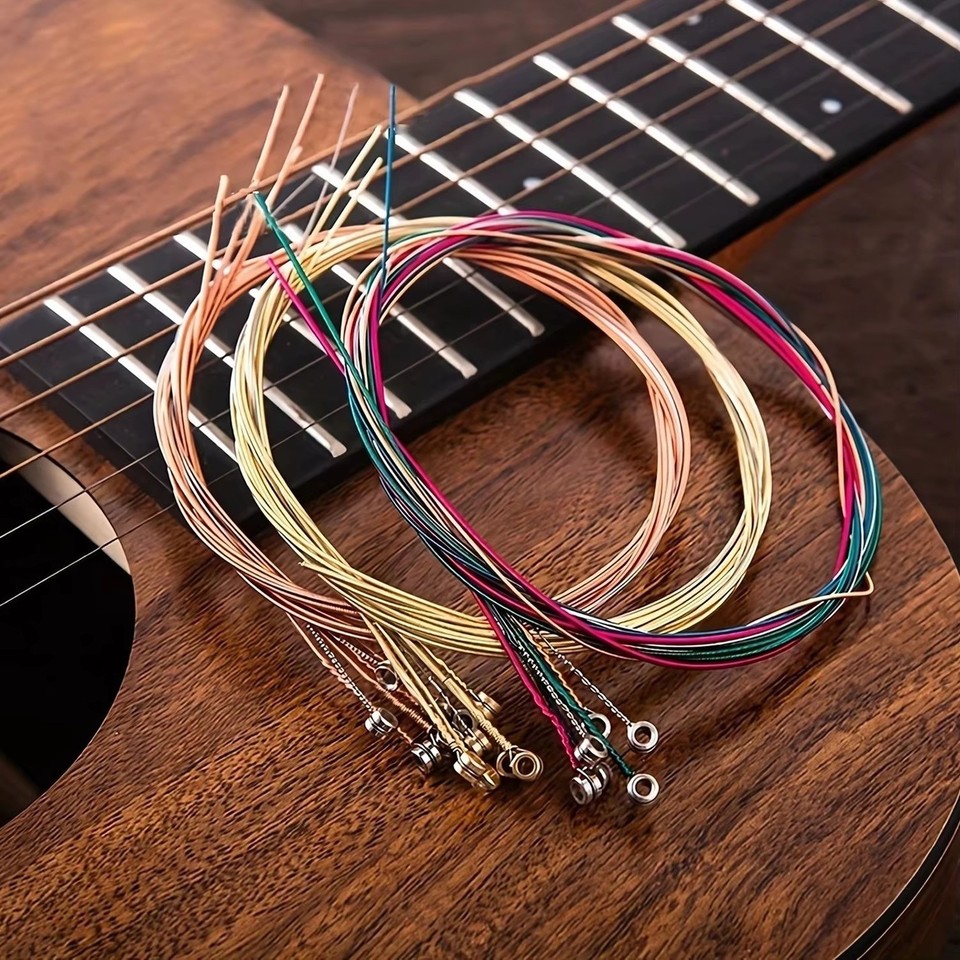 6Pcs/Set High-Quality Acoustic Guitar Strings - Replacement Guitar ...