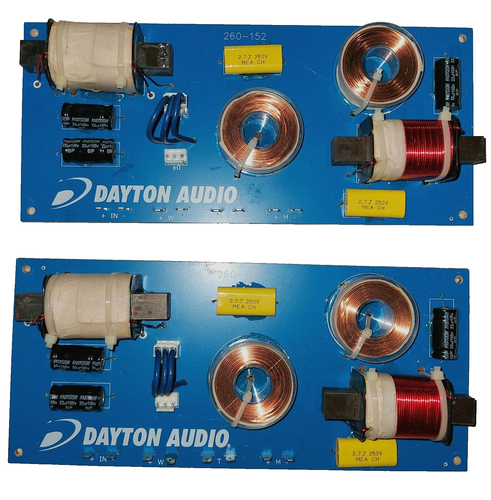 Dayton Audio XO3W-500/4K 3-Way Speaker Crossover 500/4,000 Hz X-Over ...