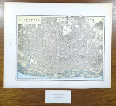 Pre-1900 - Map Of Liverpool