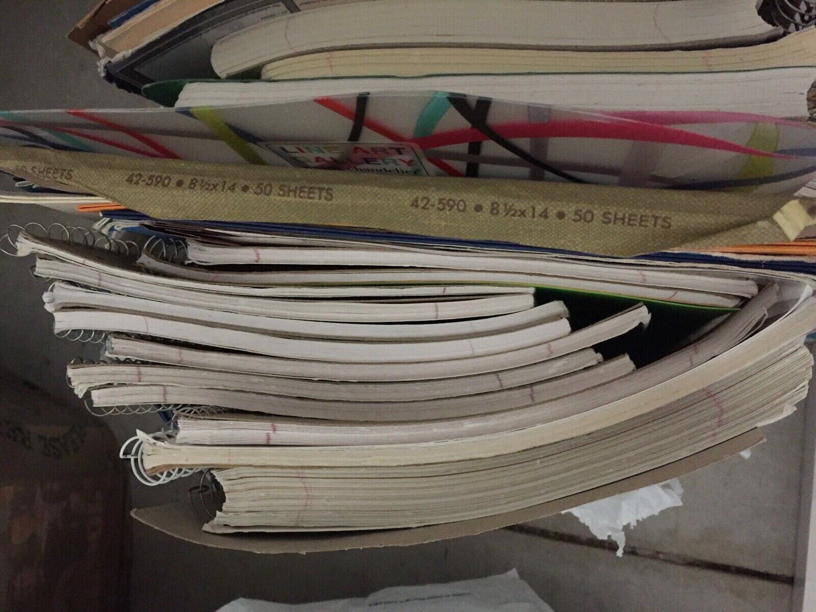 School Supplies Loose Leaf Filler Lined Paper Trapper Spiral Notebooks ...