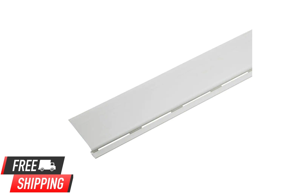 Solid 4 ft. White Vinyl Surface Tension Gutter Guard - Rigid PVC - NEW ...