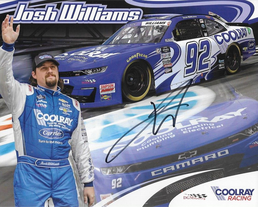 SIGNED 2023 JOSH WILLIAMS "COOLRAY RACING ATLANTA" #92 NASCAR XFINITY ...
