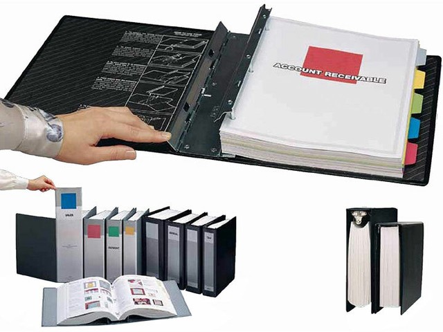ITOYA Spring Post Binder 4 Capacityblack Accomodates 8 5x11 Size Paper ...