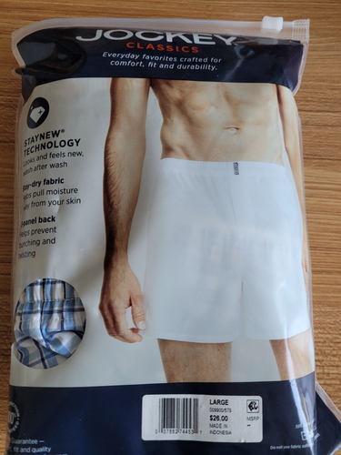 Jockey NWT Men's Classic Large 3 Full Cut Woven Boxers. | eBay