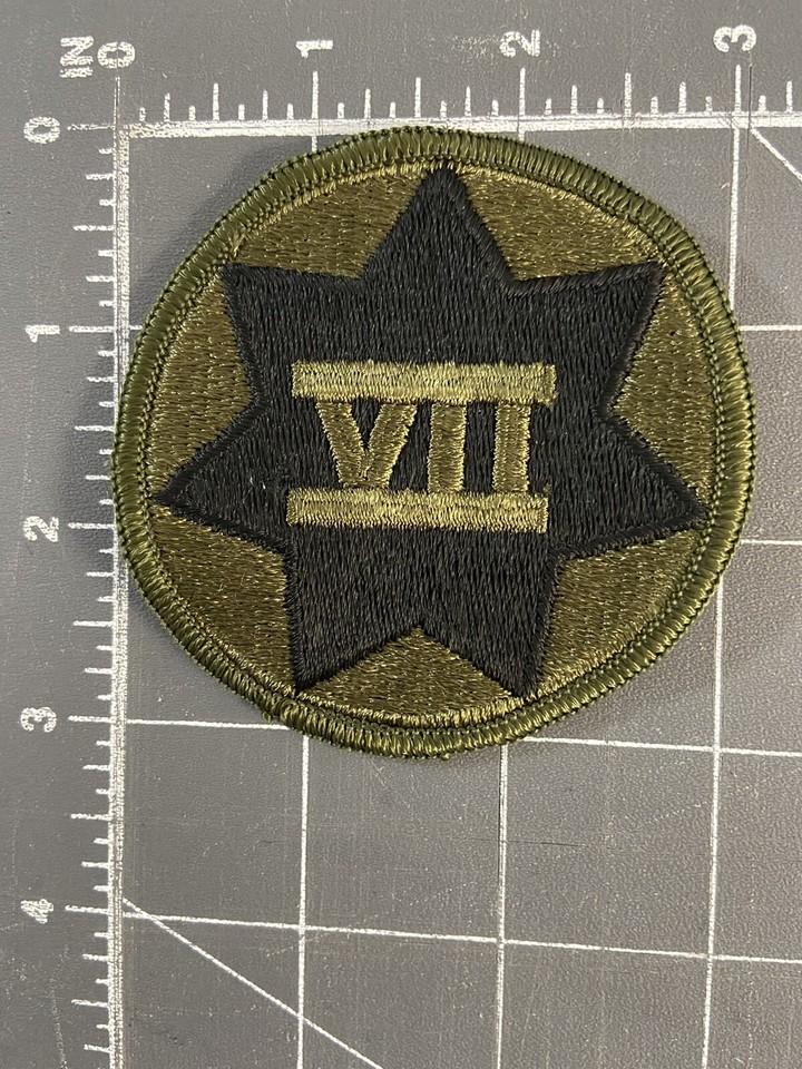 Vintage United States Army 7th VII Corps Patch Subdued Camouflage The ...