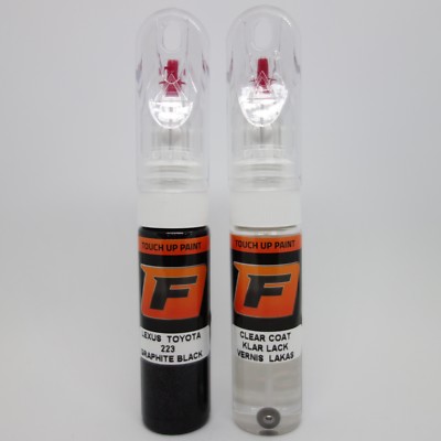 Touch up paint for TOYOTA / LEXUS 223 Graphite Black Brush Pen Kit ...