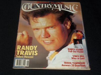 1992 JULY COUNTRY MUSIC MAGAZINE - RANDY TRAVIS FRONT COVER - E 1299 | eBay
