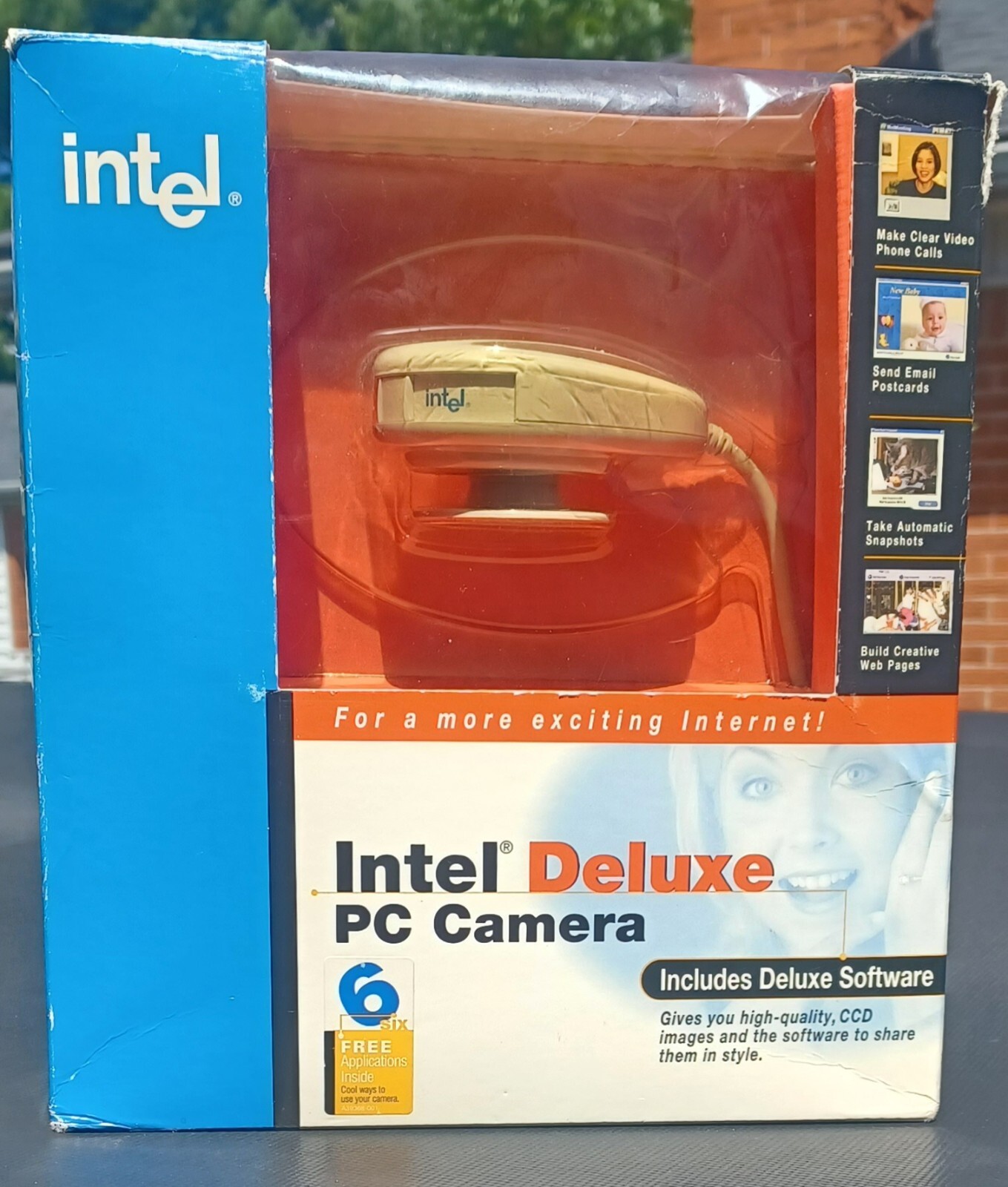 INTEL DELUXE PC CAMERA WEB CAM CAMERA USB/CD-ROM/ SOFTWARE/VINTAGE | eBay