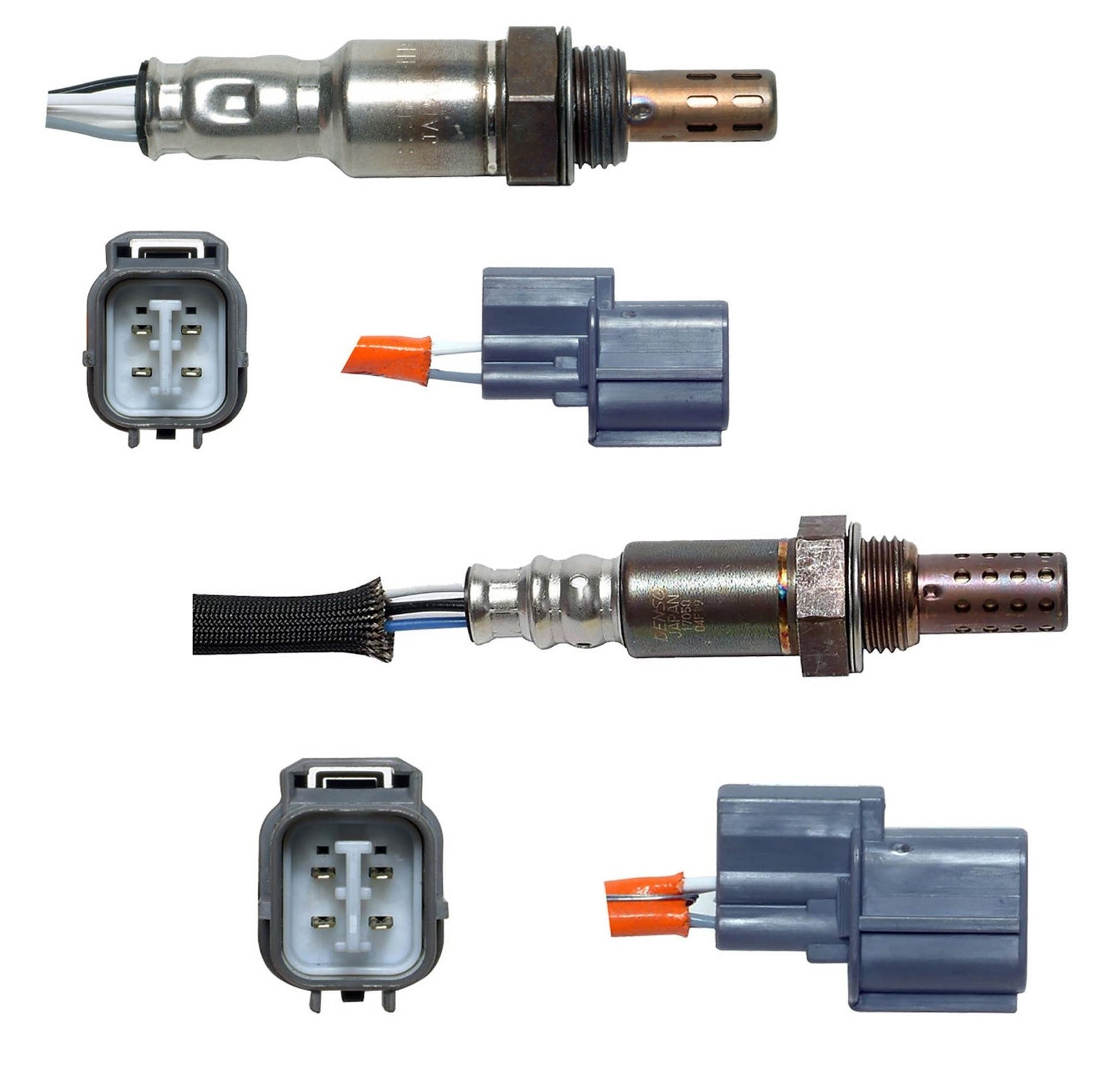Denso Set of Front Rear Downstream Oxygen Sensors for Acura MDH Honda ...