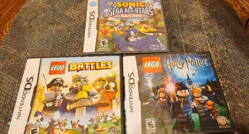 3 Nintendo DS games - Sonic & Sega AllStars Racing Lego Harry Potter ...