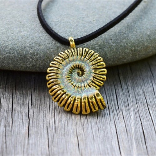 Alloy Night Necklace Spiral Sea Shell Necklace Snails Necklace for Men ...