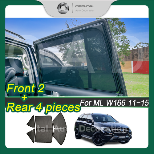 6PCS Magnetic Window Sun Shade Mesh Cover for ML-Class ML W166 2011 ...