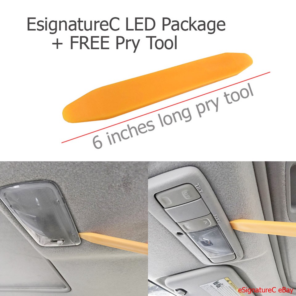 9 x White LED Interior Light Package For 2002 - 2010 Lexus SC430 + PRY ...