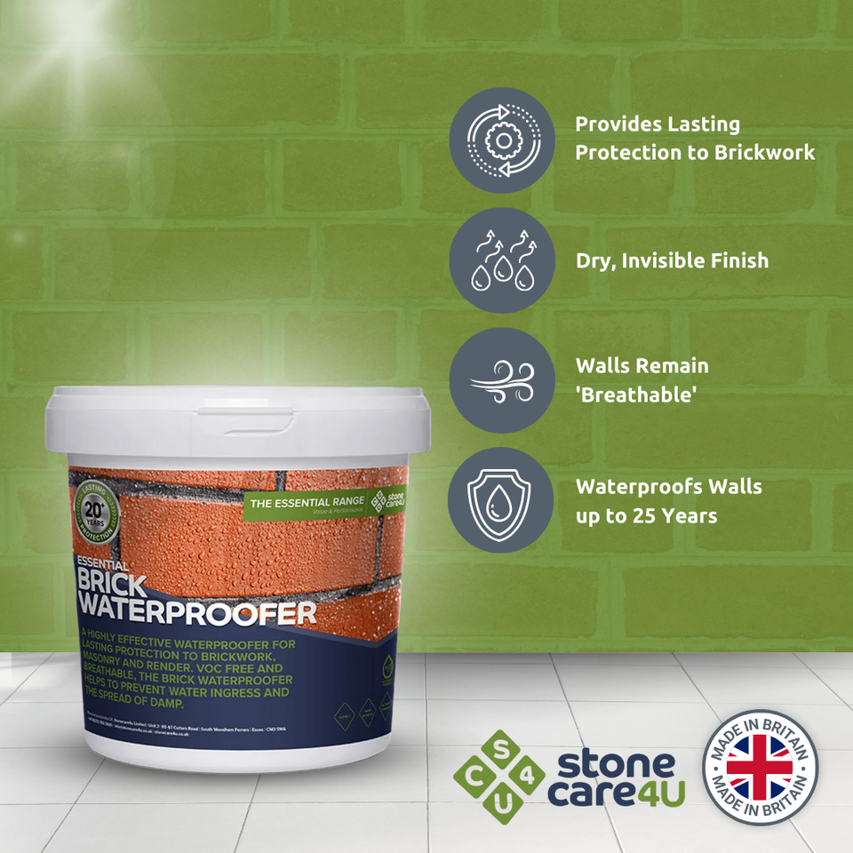 Brick Waterproofing Sealer Cream Prevent Damp & Moisture in Walls 25yr ...