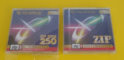 x2 Fujifilm 250 MB PC Formatted Zip Disk Drive Cartridge | eBay UK