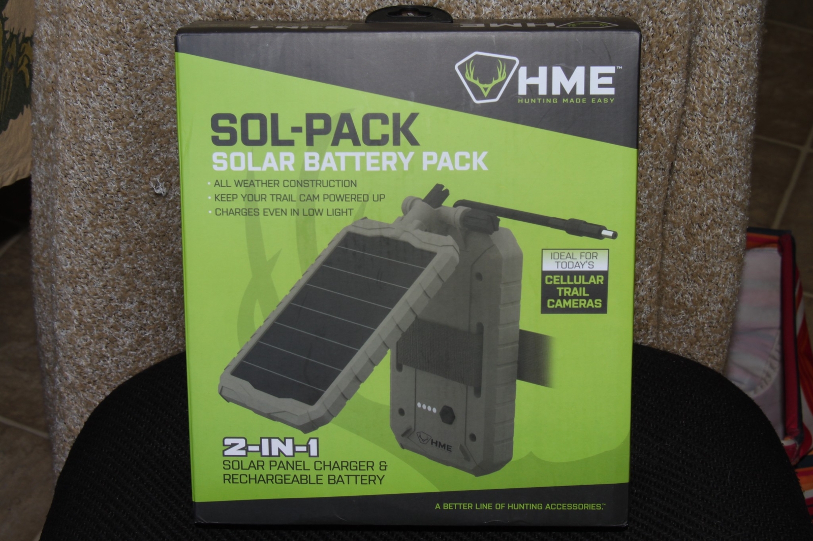 Sportsman's Item (new) SOL-PACK - SOLAR BATTERY PACK - 2-IN-1 | eBay
