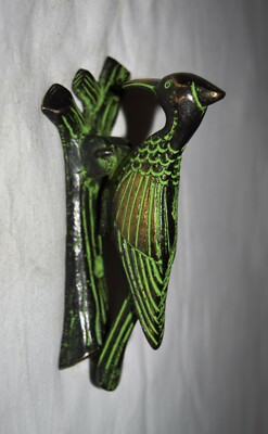 Brass Metal Bird Collection Doorbell Pileated Woodpecker Figure Door ...