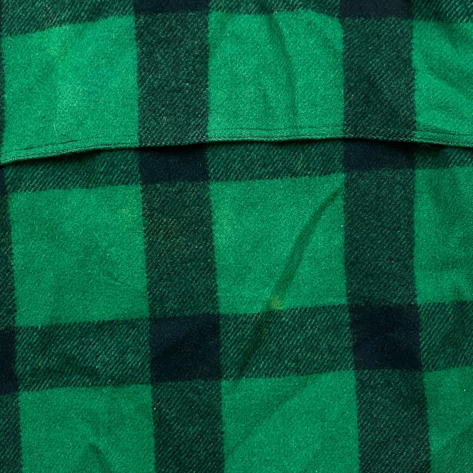 VTG Johnson Woolen Mills Jacket 38 Green Zip Buffalo Cruiser Mackinaw ...