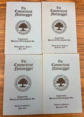 The Connecticut Nutmegger - 6 Issue Bundle, 1990s - CT Society of ...