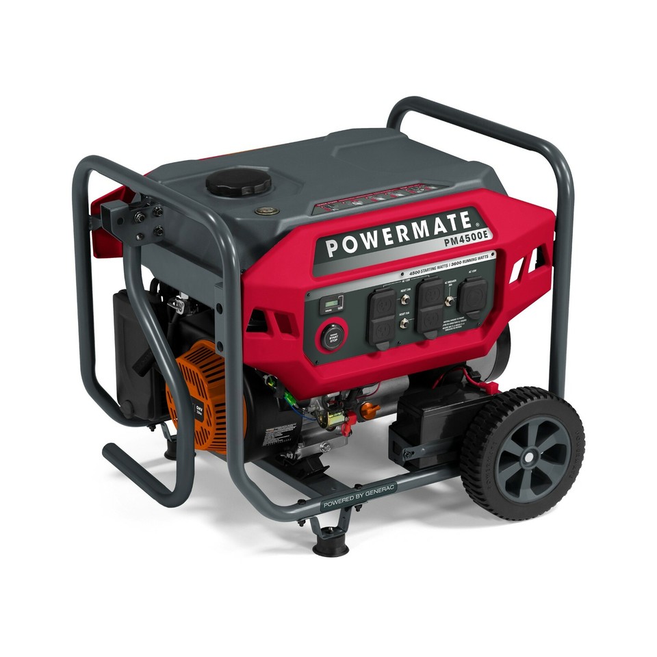 Powermate 8120 - PM4500 4,500 Watt Portable Generator, CO Sense 50ST ...