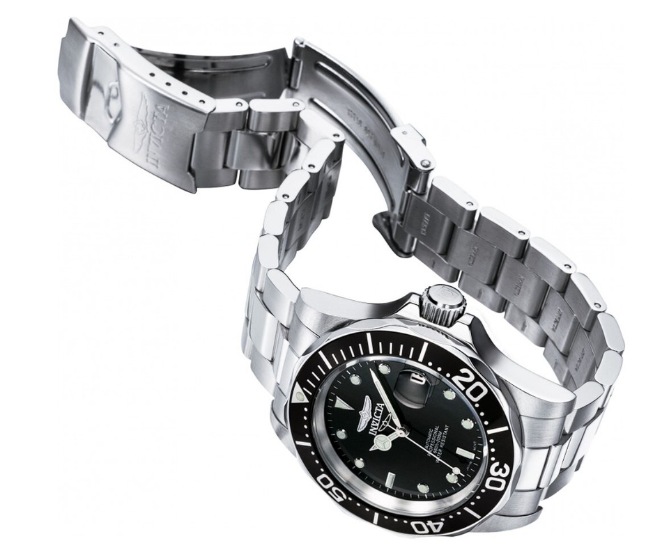 Invicta Pro Diver Automatic Men's 40mm Black Dial Classic Bezel Watch ...