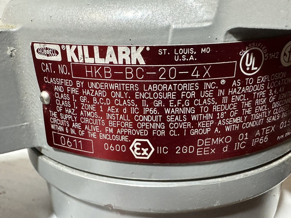 New 1204PGS-1 C-3.5B-C ORANGE RESEARCH 1204PGS#41853 / KILLARK HKB-BC20-4X | eBay