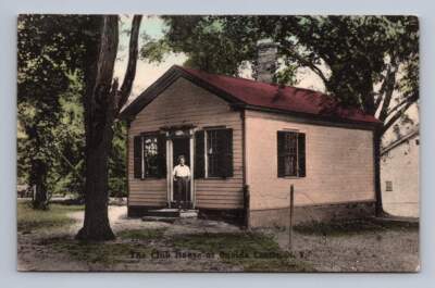 "The Club House" Oneida Castle New York ~ Antique Hand Colored Postcard ...