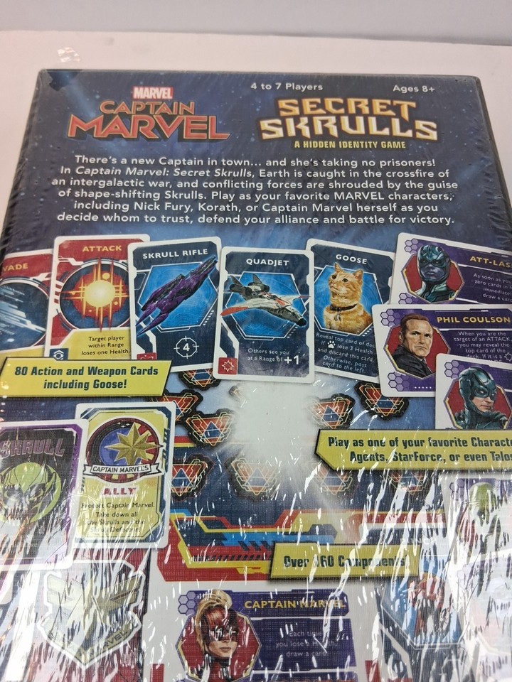 Marvel Captain Marvel Secret Skrulls Hidden Identity Game NEW SEALED | eBay