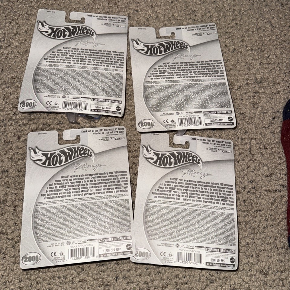 Hot Wheels NASCAR 1/64 Lot Of Four, Number 6, 10, 12, And 45 | eBay