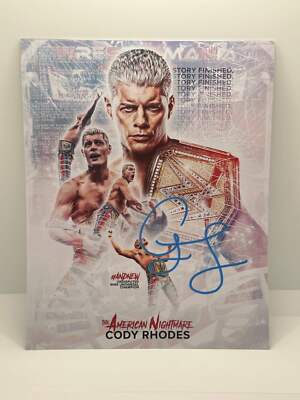 Cody Rhodes Undisputed WWE Champion Signed Autographed Photo Authentic ...