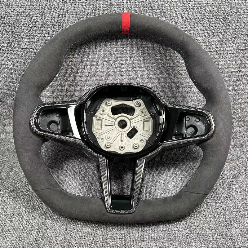 Black Alcantara Steering Wheel For BMW G42 G20 G22 G23 M2 M3 M4 G87 G80 ...