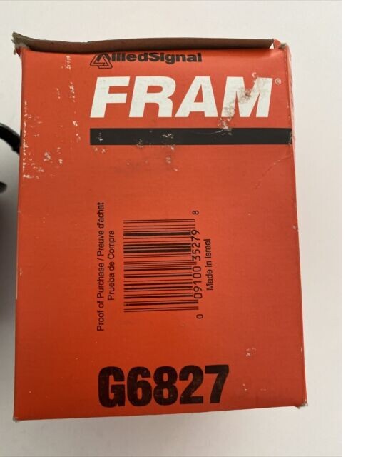Fuel Filter-In-line FRAM G6827 for sale online | eBay