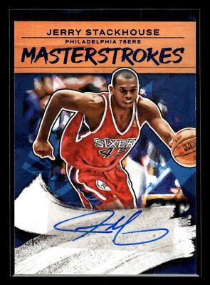 2022 Donruss Optic #MS-JSP Jerry Stackhouse Masterstrokes Sapphire Auto ...