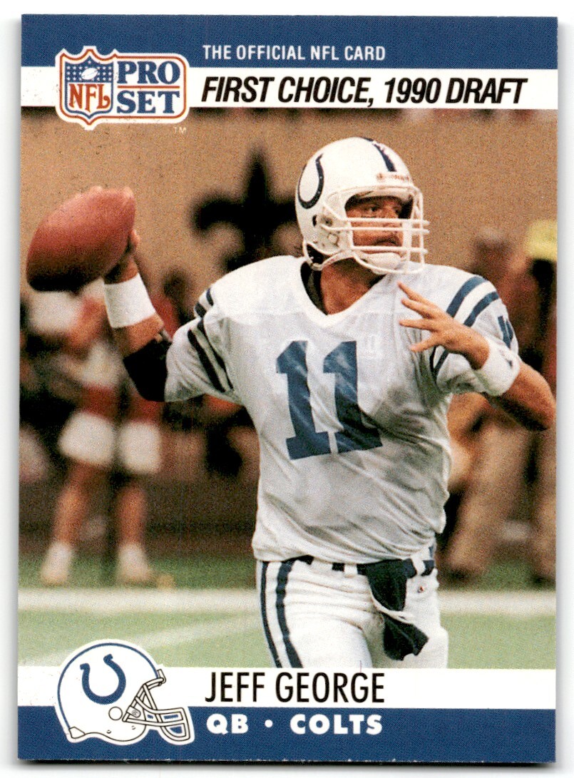 1990 Pro Set Jeff George Rookie Indianapolis Colts #669 | eBay