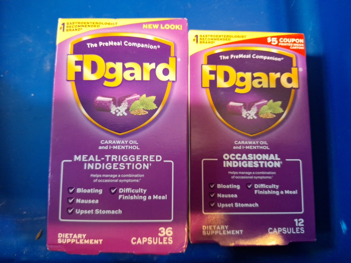 FDgard - 2 PACK - EXP: 11/2024 Indigestion, Bloating, Nausea - 36+12 ...