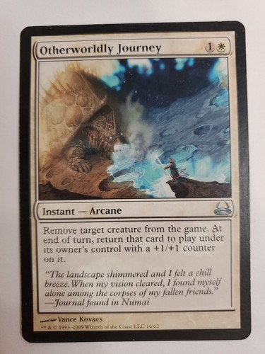 MTG Magic The Gathering Card Otherworldly Journey Instant Arcane White ...