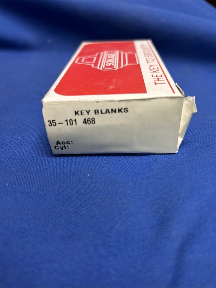 New in Box Schlage Uncut Key Blanks 50 Pack Key 35-101 468 | eBay