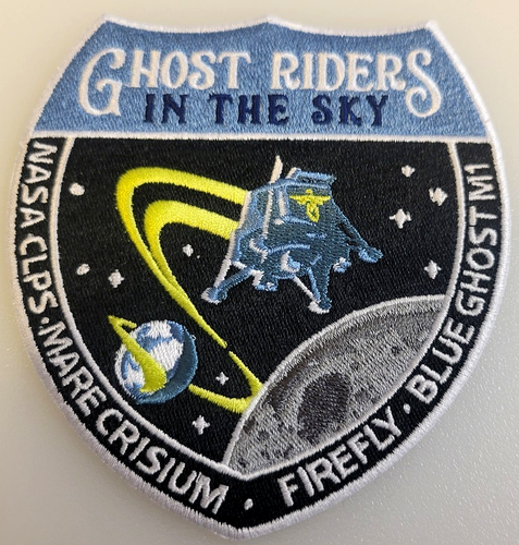 FIREFLY BLUE GHOST M1 Ghost Riders in the Sky NASA Rocket 4" GENUINE ...