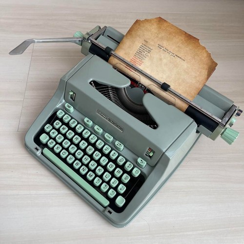 Hermes Typewriter 3000 Wide Type Large Font Operation Confirmed Vintage ...