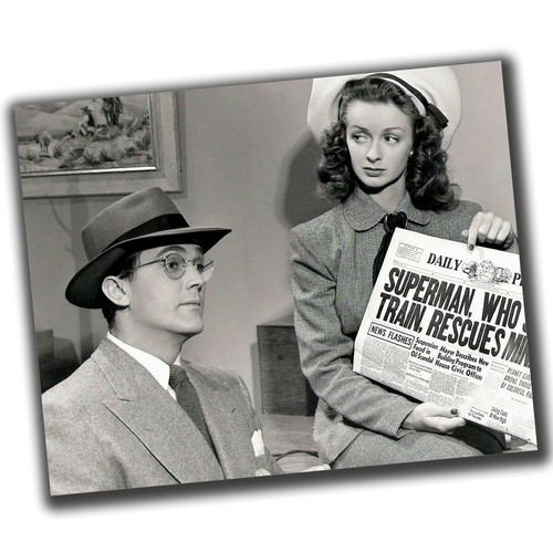 Kirk Alyn as Clark Kent Rare Old Star Photo Glossy Big Size 8X10in U041 ...