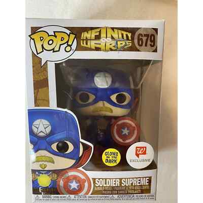 Funko Pop! Soldier Supreme #679 Marvel Glow In The Dark Walgreens ...