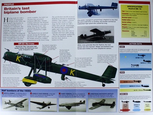 Handley Page HP 50 Heyford Picture Brochure Pamphlet Out of Print Info ...