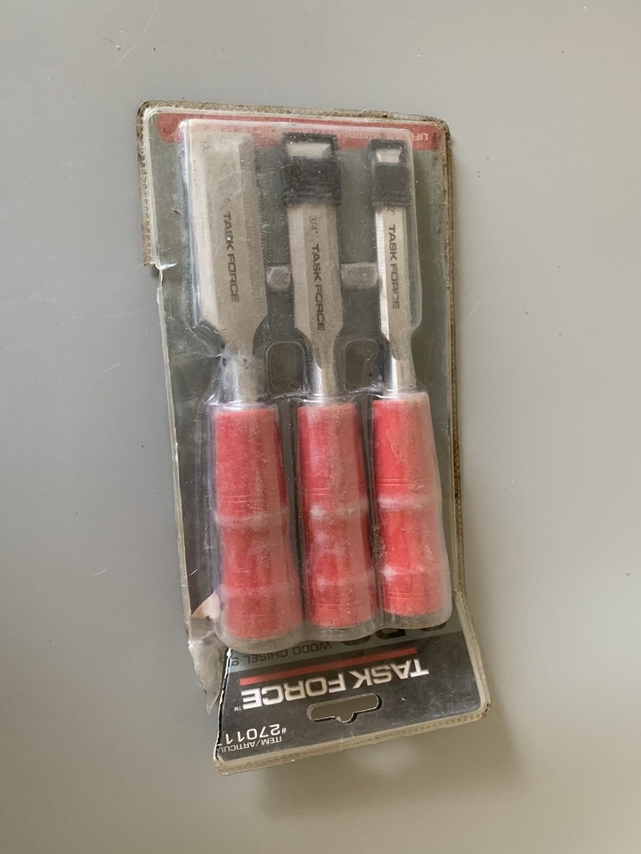 TASK FORCE 3-Piece Wood Chisel Set #270117 ~ NEW open box | eBay