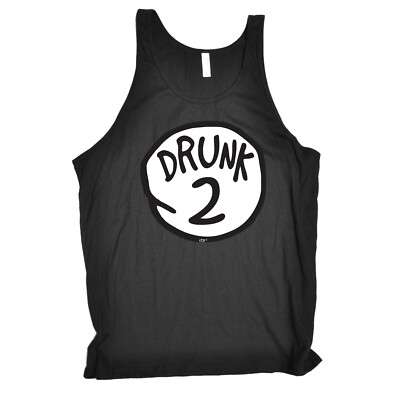 Funny Novelty Vest Singlet Top - Drunk 2 | eBay Australia