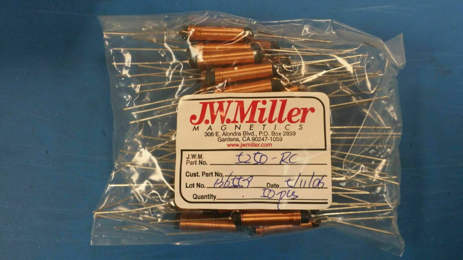 (10 PCS) 5250-RC JW MILLER 1 ELEMENT 100uH FERRITE-CORE GENERAL PURPOSE ...